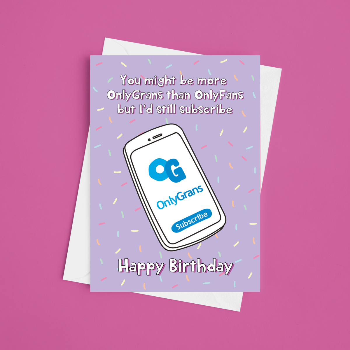 More Only Grans Than Only Fans - A5 Birthday Card – Laura Lonsdale Designs