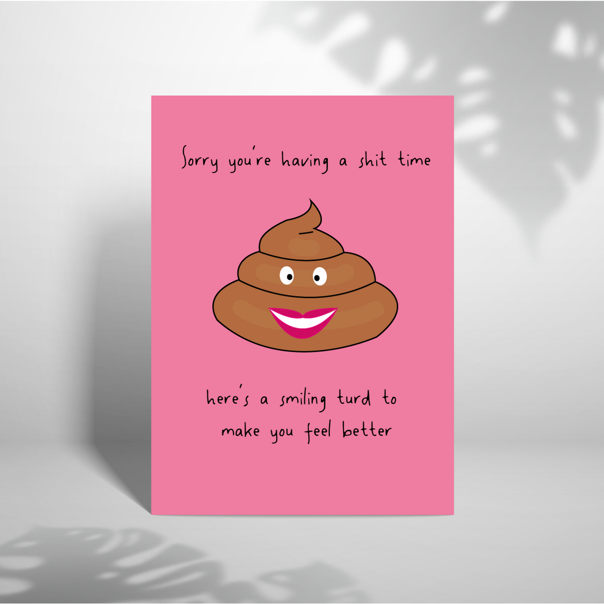 Smiling Turd - A5 Greeting Card – Laura Lonsdale Designs