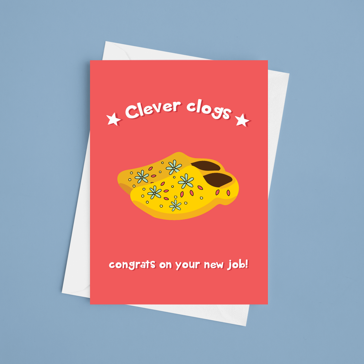 Clever Clogs - A5 New Job Card – Laura Lonsdale Designs